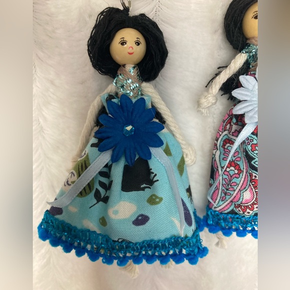 Hand Crafted | Art | Flower Buds Duo Of Hand Crafted Macrame Keychains ...